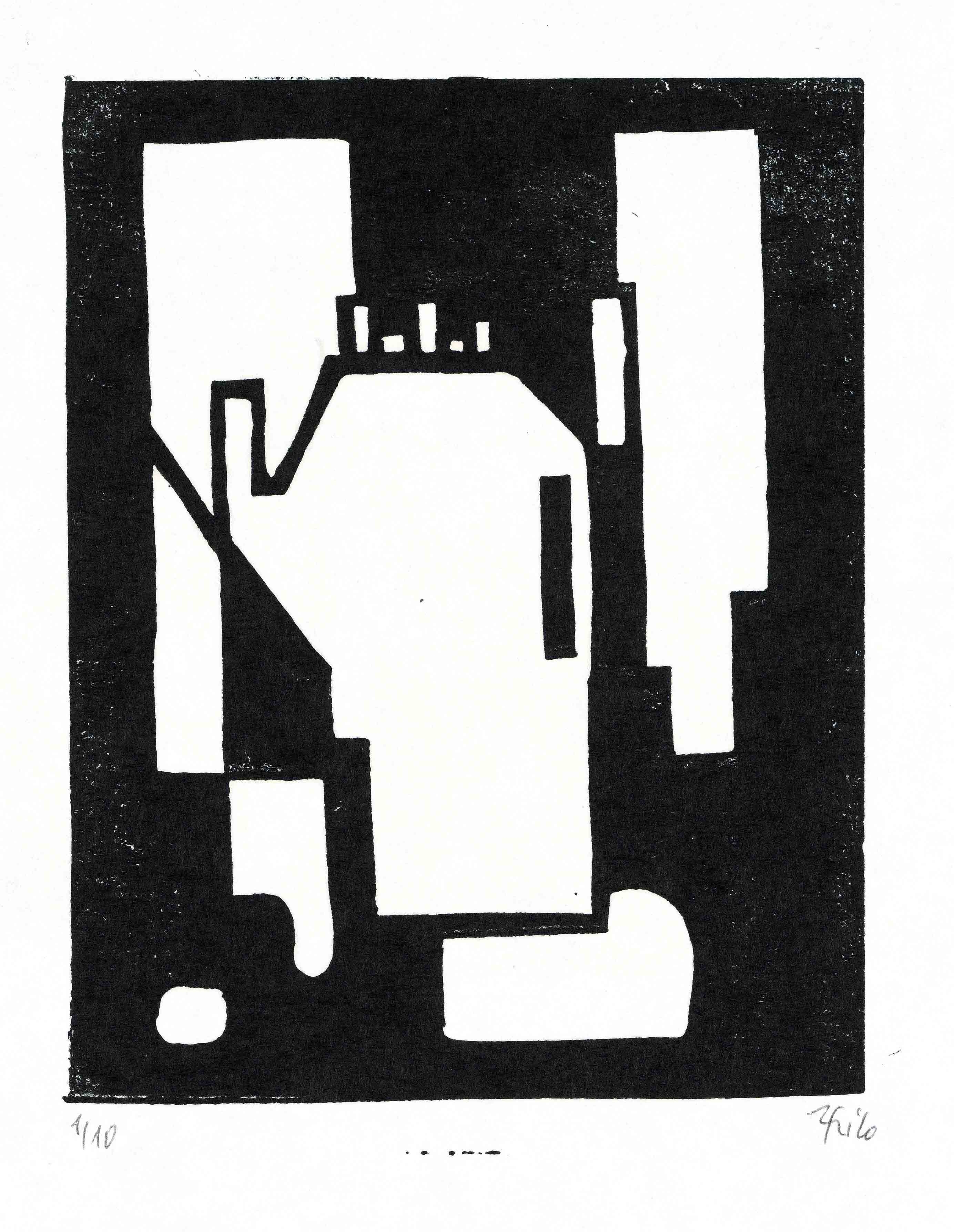 Thilo Maatsch | Set of 4 woodcuts with various abstract motifs | MutualArt