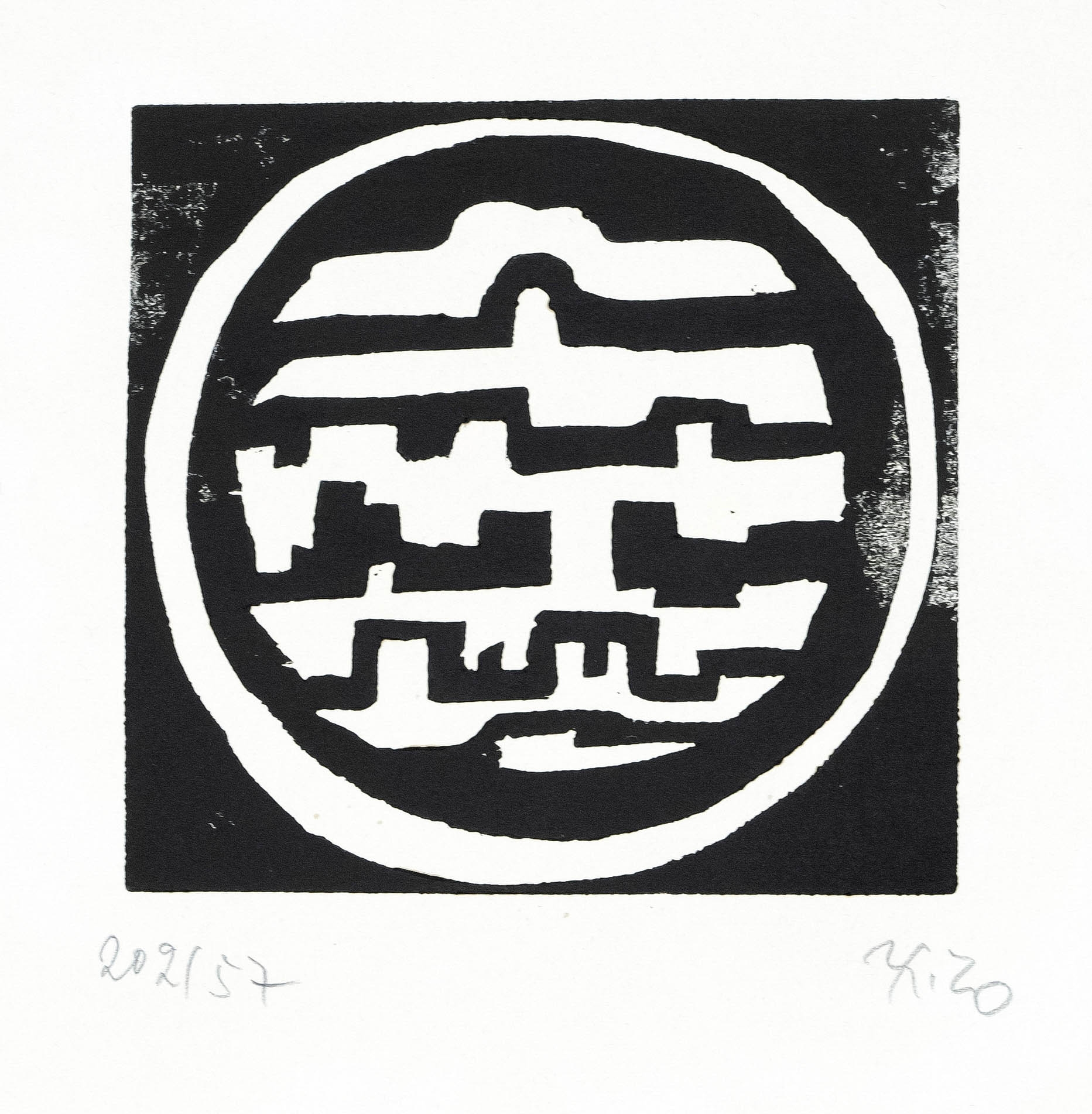 Thilo Maatsch | Set of 4 woodcuts with various abstract motifs | MutualArt