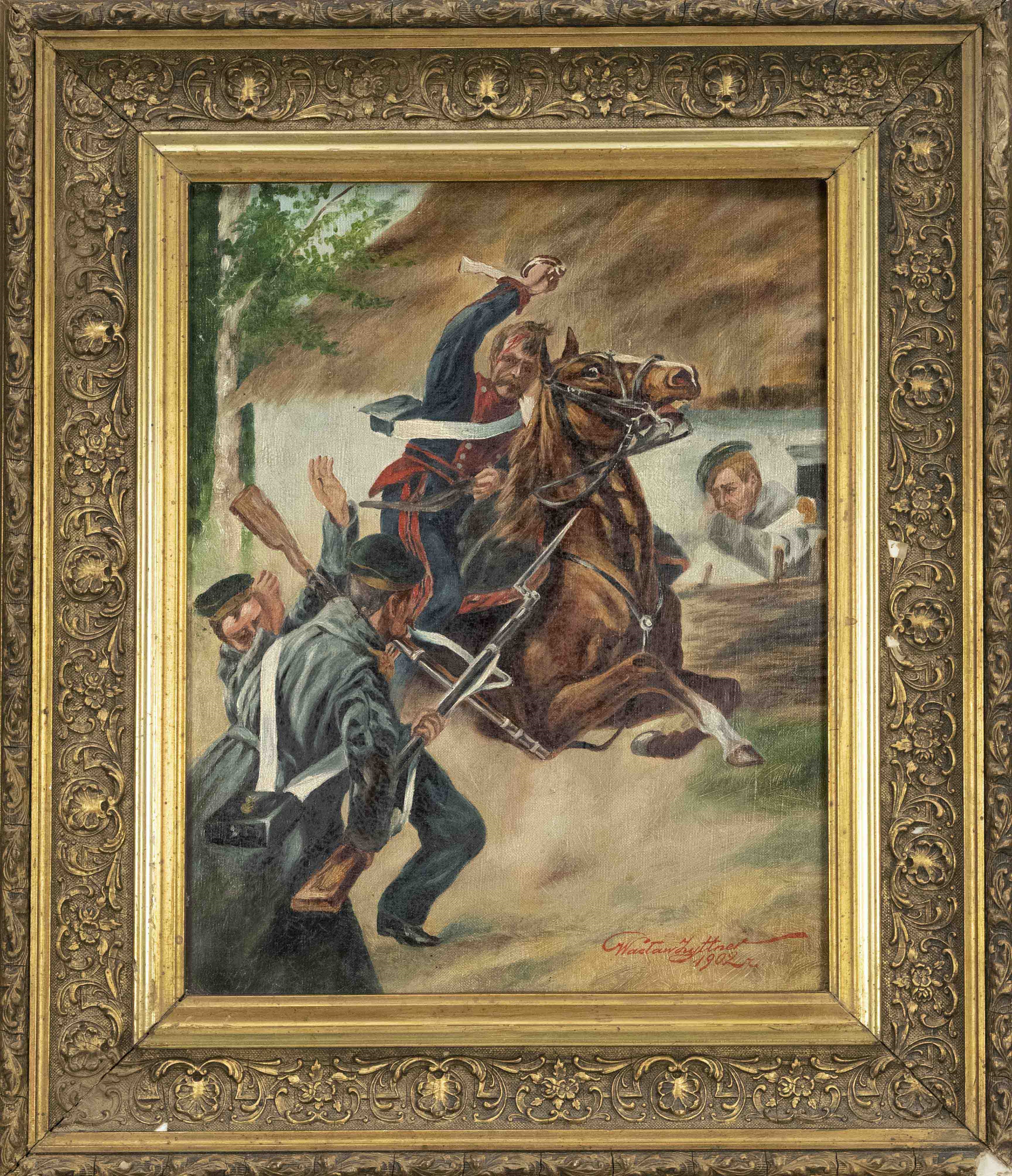 Waclaw Zyttner | battle scene (1902) | MutualArt