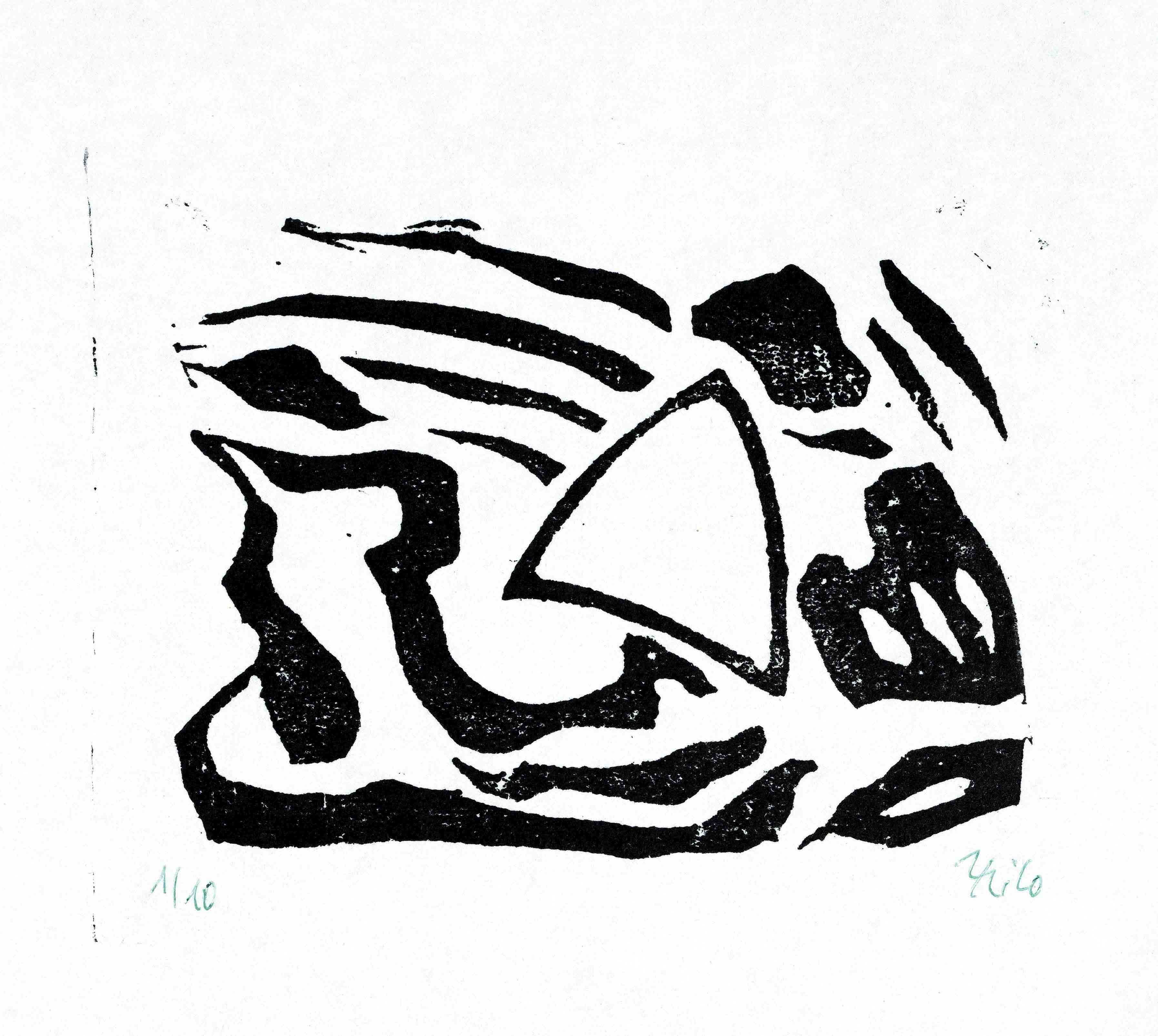 Thilo Maatsch | Set of 4 woodcuts with various abstract motifs | MutualArt