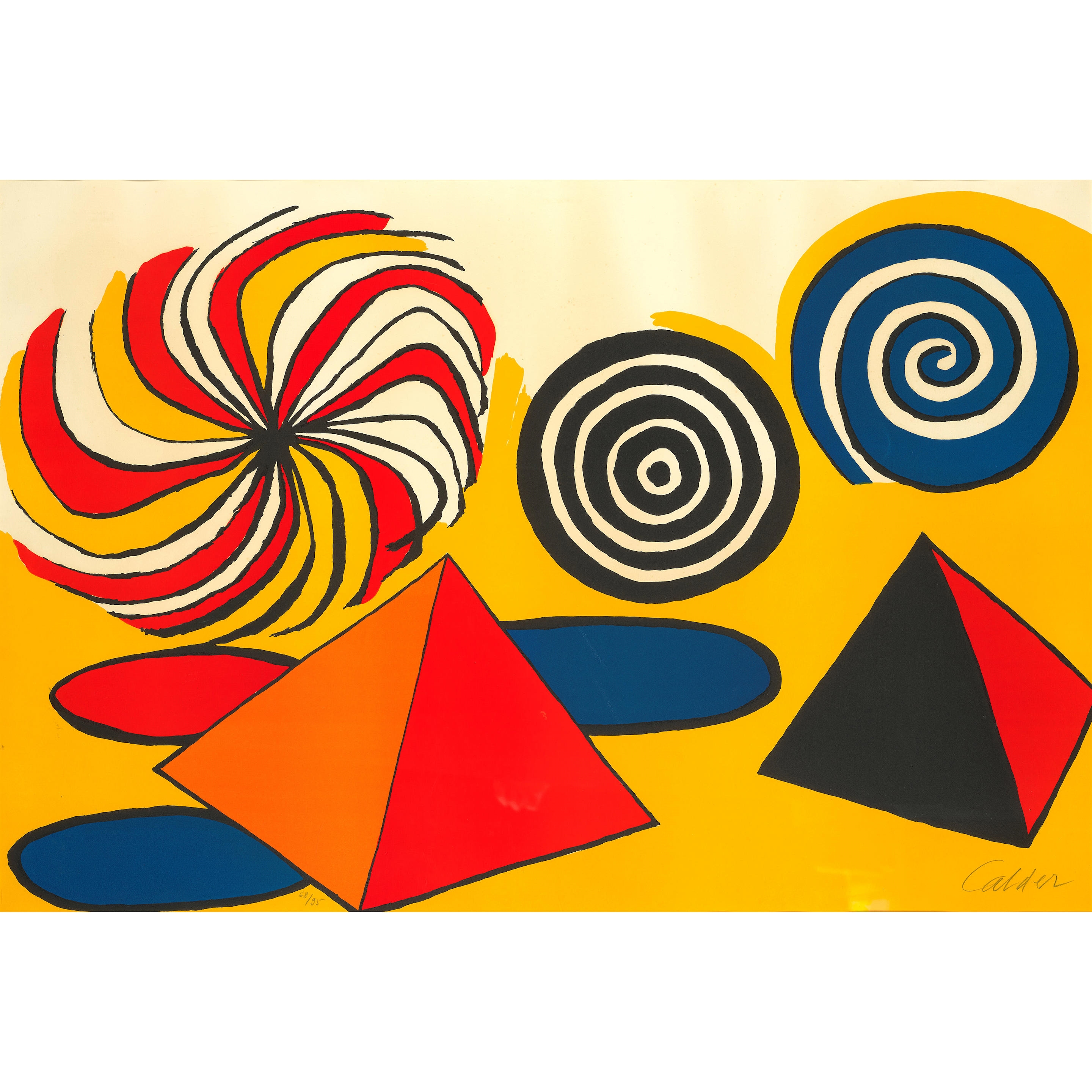 Alexander Calder | Untitled (Pinwheels and Pyramids) (Circa 1970 ...