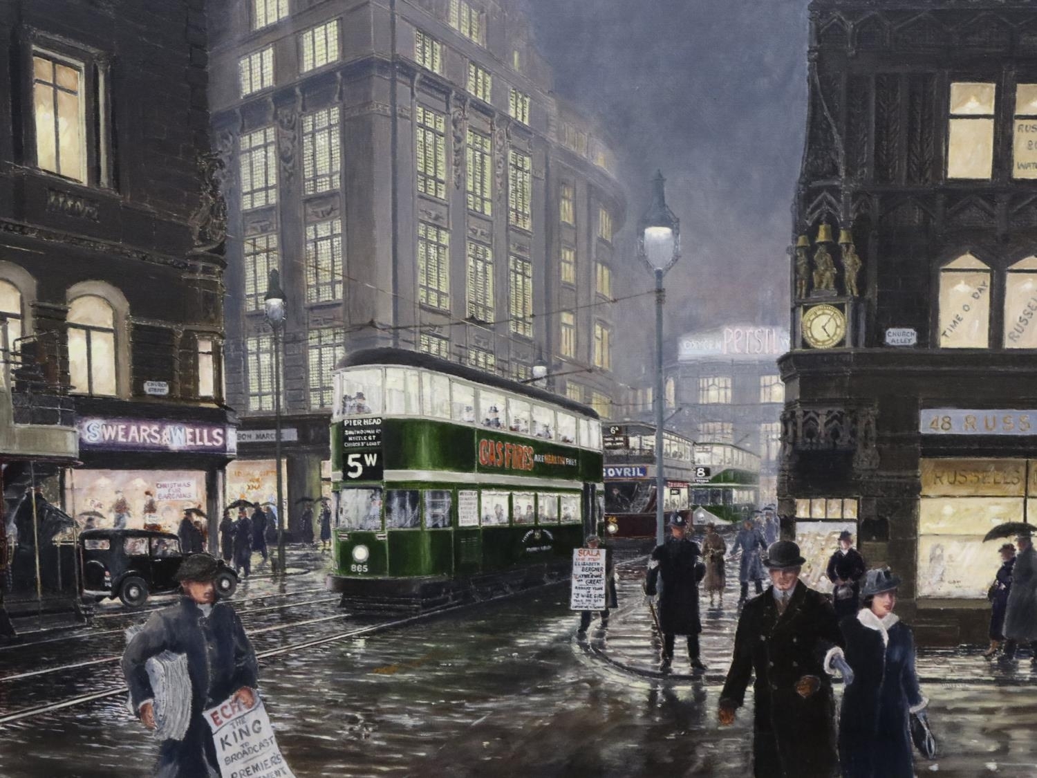 Thomas Shuttleworth | Church Alley Liverpool (1990) | MutualArt