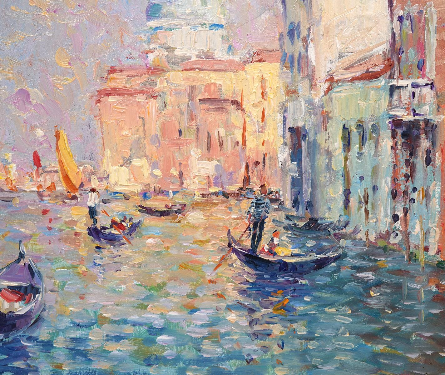 Niek van der Plas | Niek van der Plas Original Oil Painting 'Venice ...