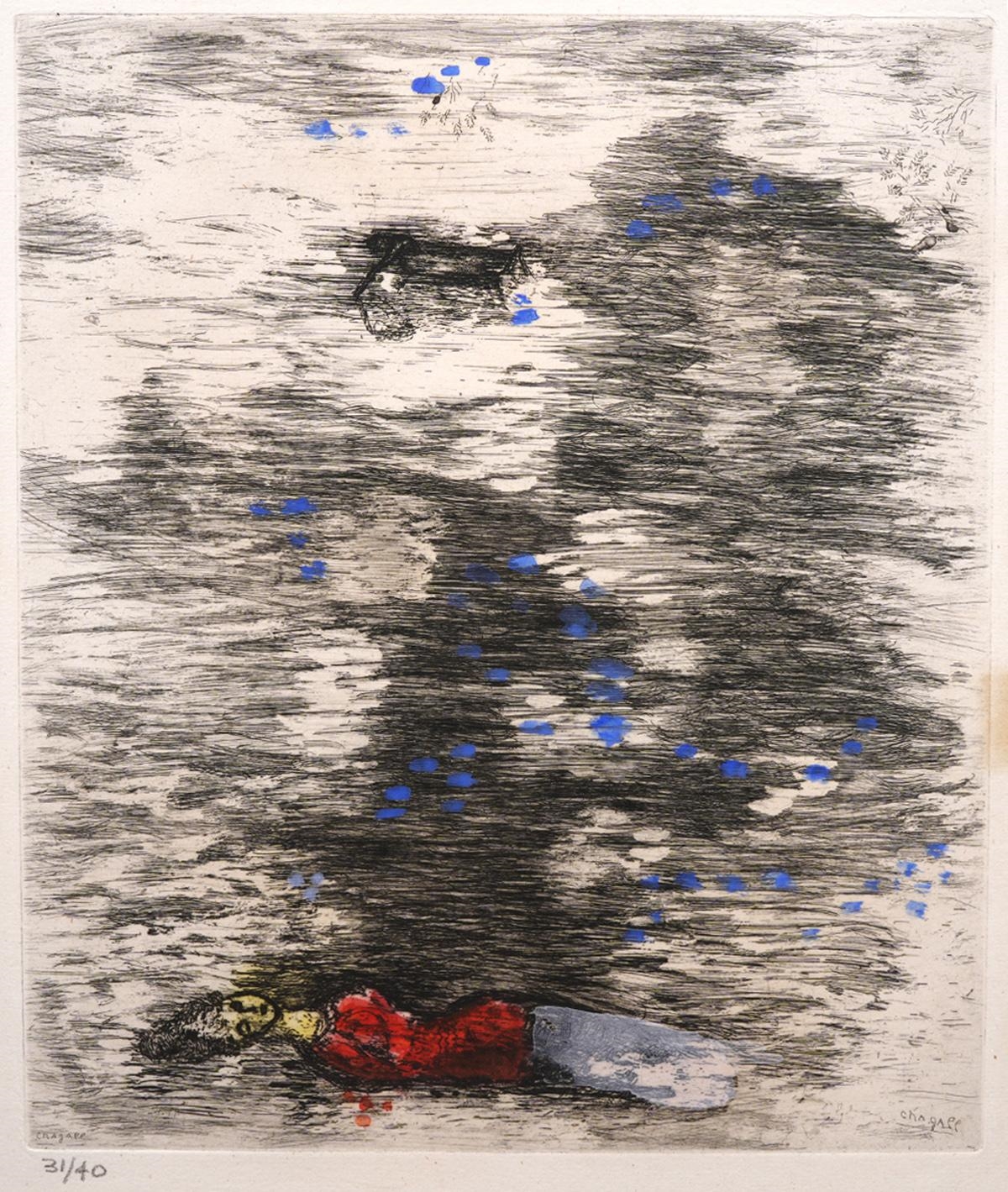 Marc Chagall | Marc Chagall Etching 'The Woman Drowned' | MutualArt