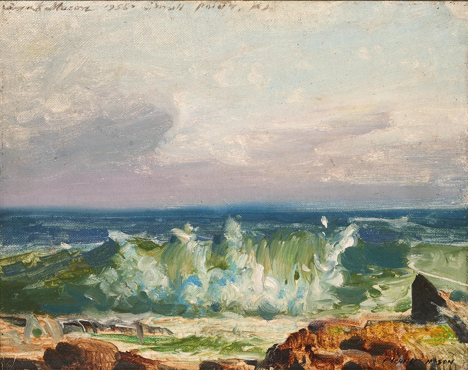 Frank Mason | Frank Herbert Mason Oil Painting Bald Head Maine (1956 ...