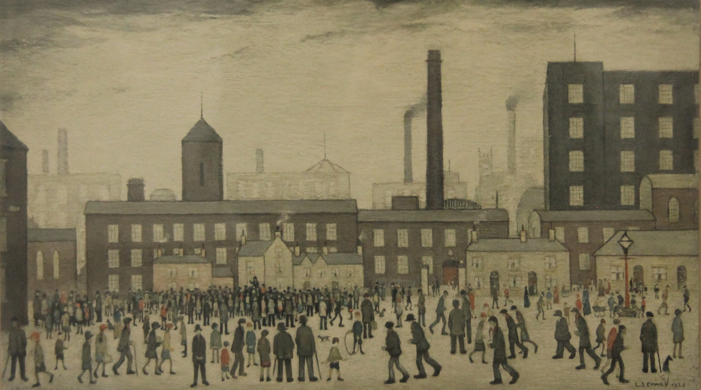 Laurence Stephen Lowry | Market Scene (1939) | MutualArt