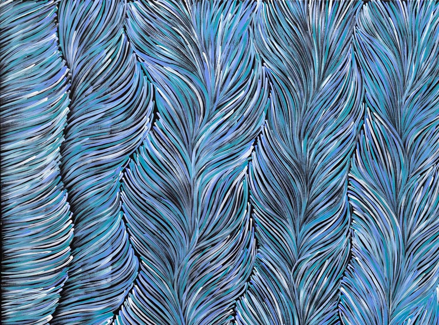 Patrick Rumble Kemarre | Bush Leaves (2021) | MutualArt