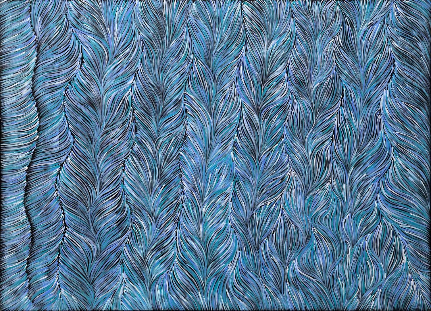 Patrick Rumble Kemarre | Bush Leaves (2021) | MutualArt