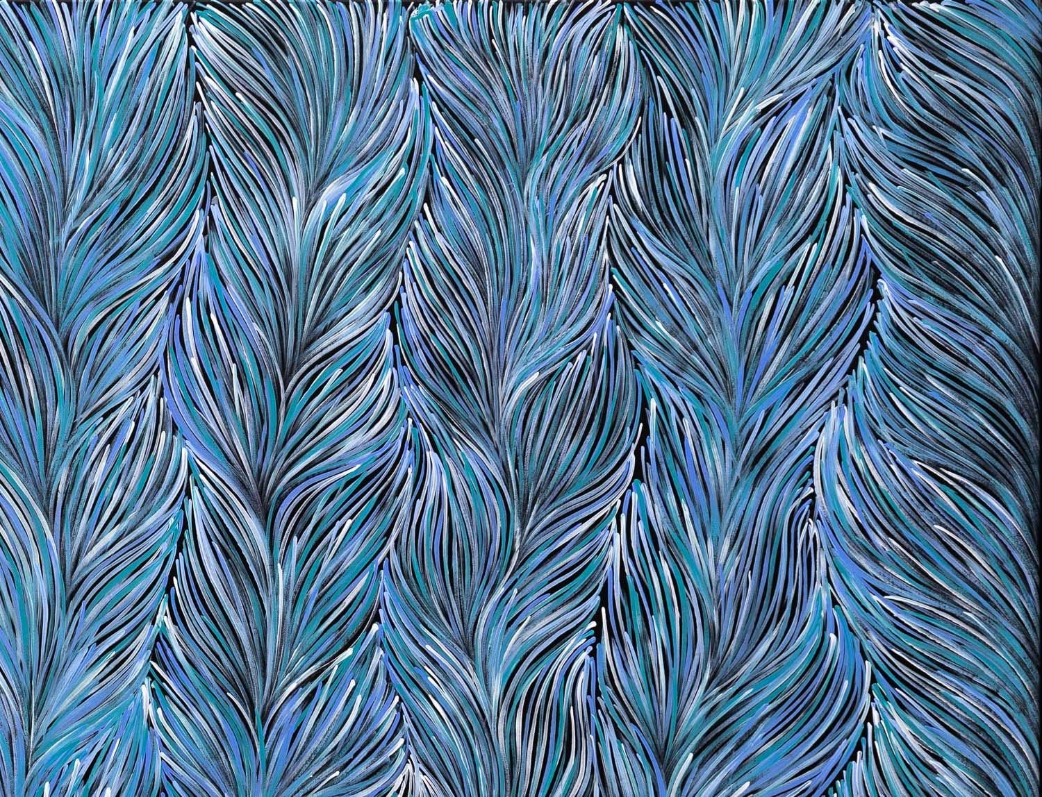 Patrick Rumble Kemarre | Bush Leaves (2021) | MutualArt