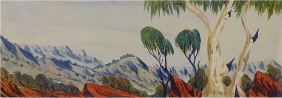 Thomas Stephens Japangarti | Hermannburg Landscape | MutualArt