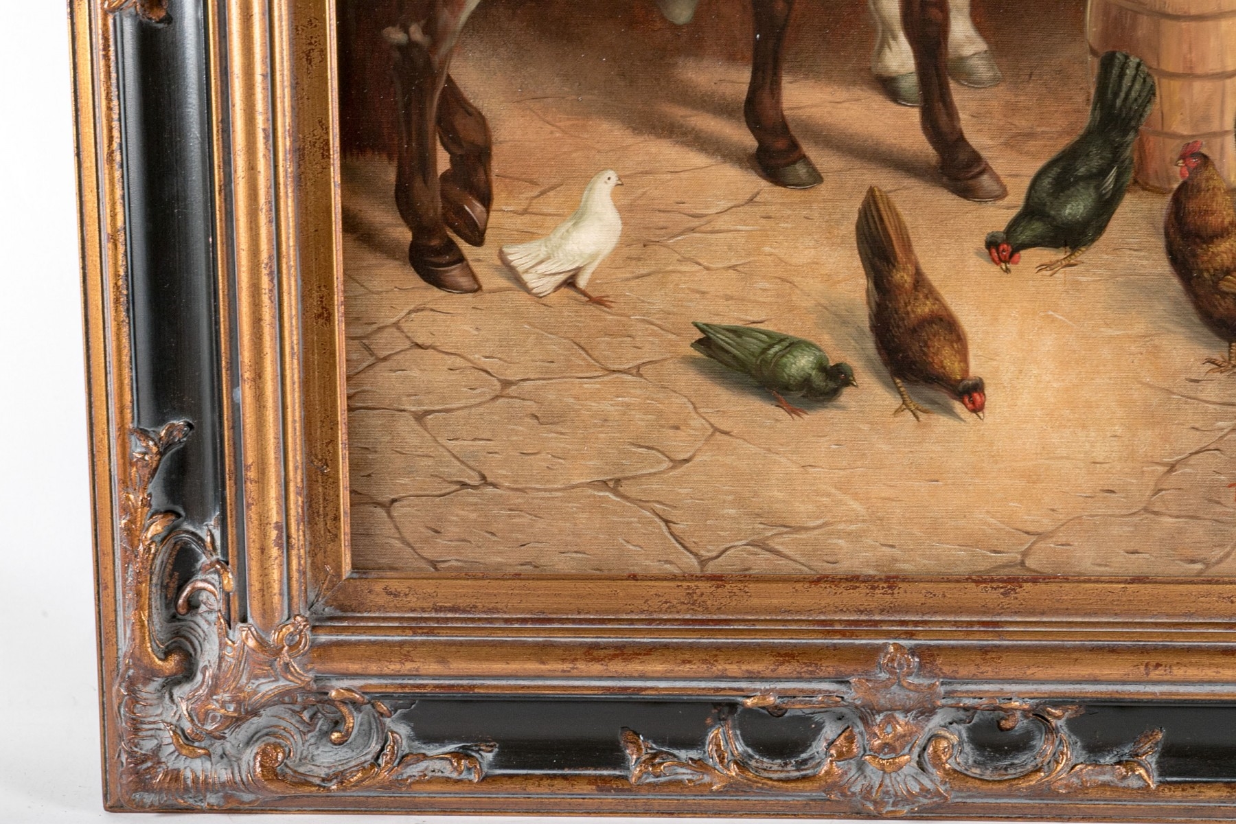 P. Wilson | Vintage Signed Oil On Canvas Depicting Horses | MutualArt