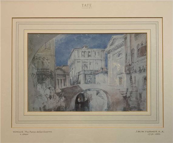 Joseph Mallord William Turner | The Ponte Della Guerra (Circa 1840 ...