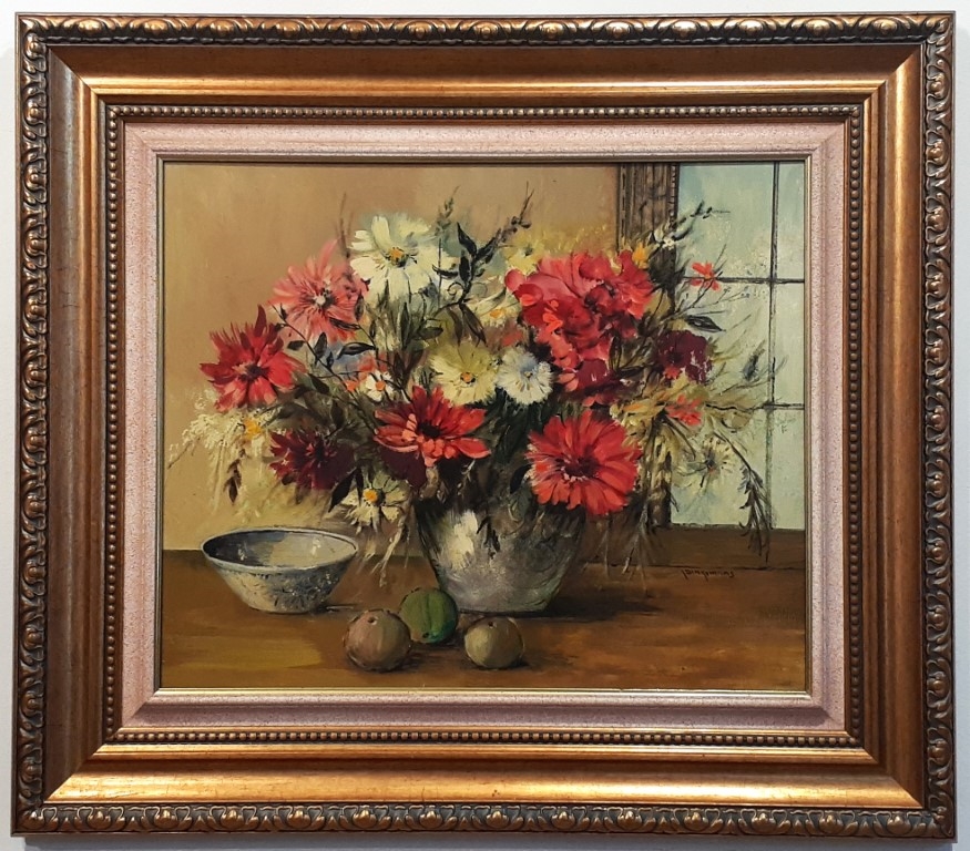 Johannes Wilhelmus Dingemans | Stillife with Spring Flowers and Fruit ...