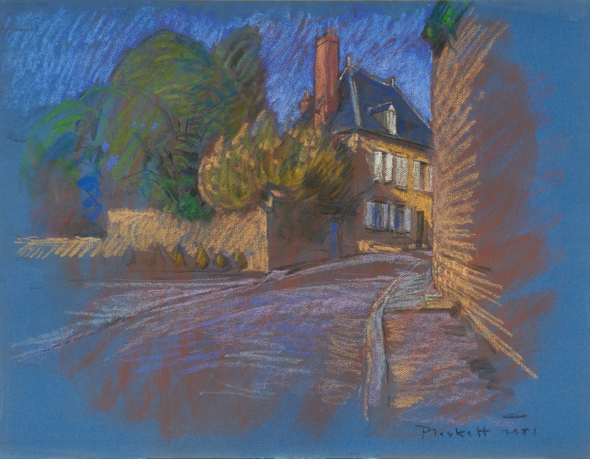 Joseph Francis Plaskett | The House from the Street - evening (1981 ...