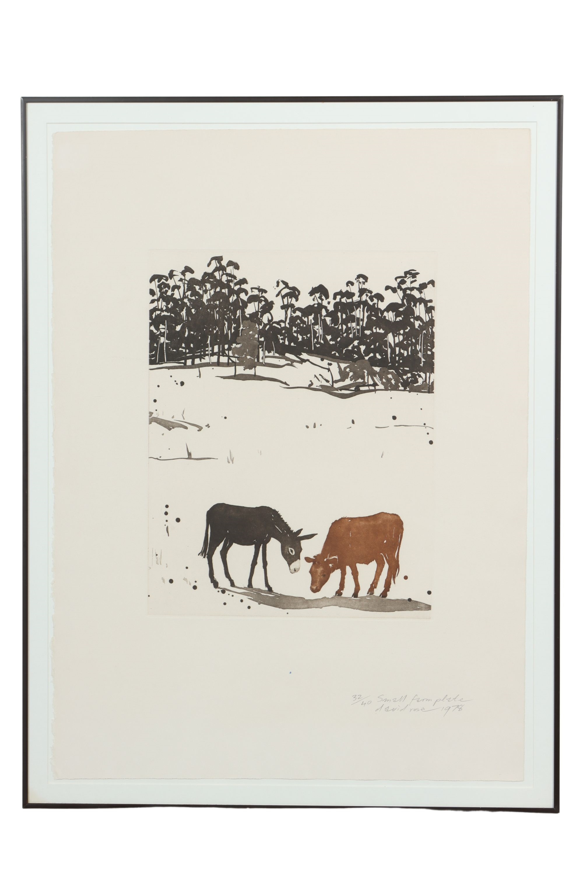 David Rose | Small Farm Plate (1978) | MutualArt