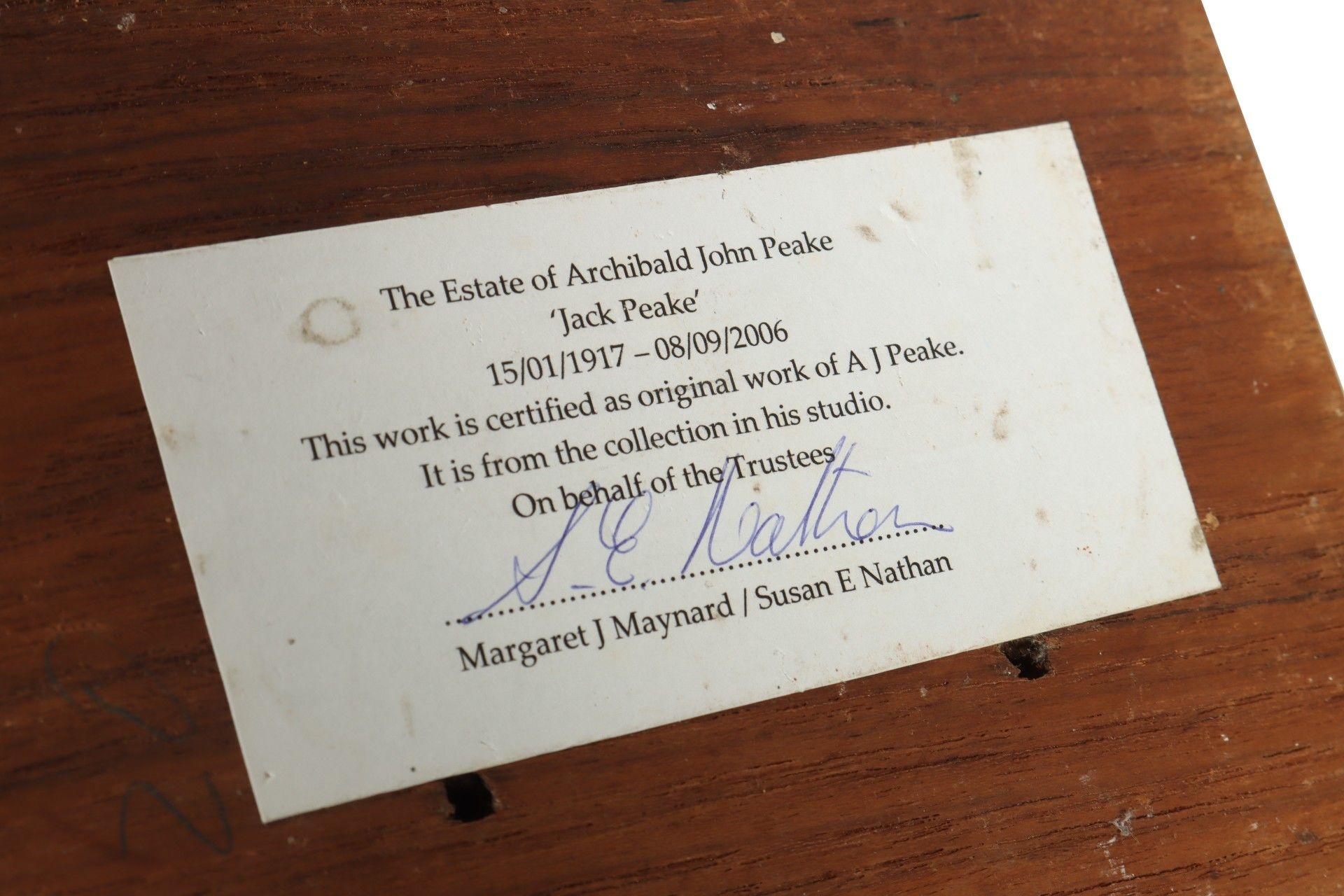 Archibald John Peake | Untitled Wooden Sculpture | MutualArt