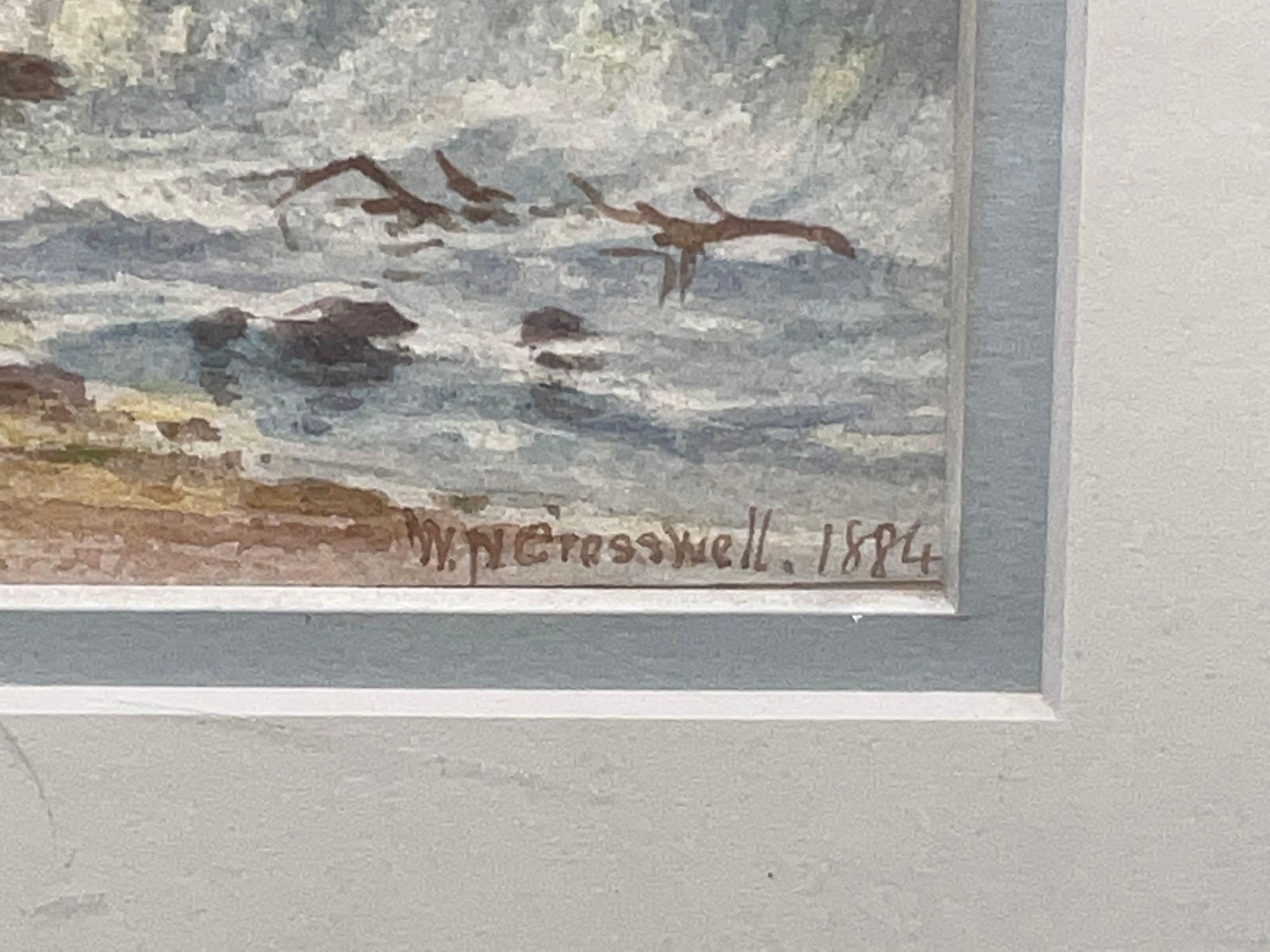 William Nicoll Cresswell | Coastal scene (1884) | MutualArt