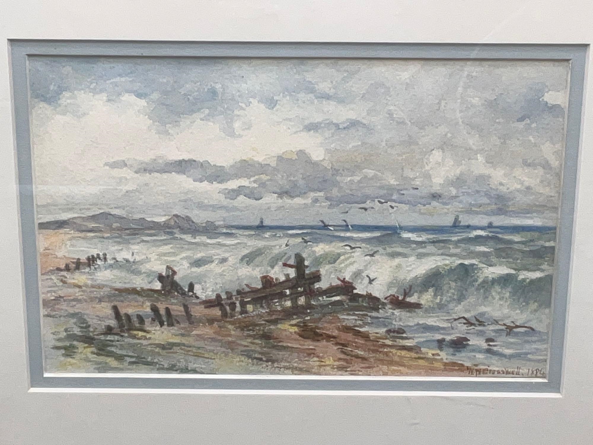 William Nicoll Cresswell | Coastal scene (1884) | MutualArt