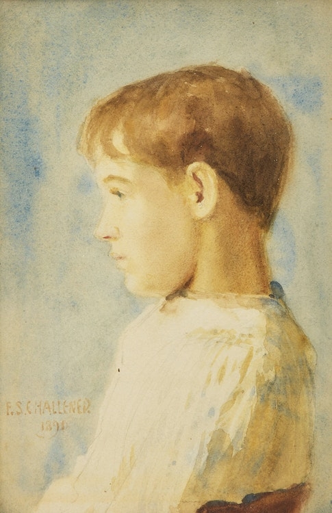 Frederick Challener | Portrait of a Boy (1891) | MutualArt