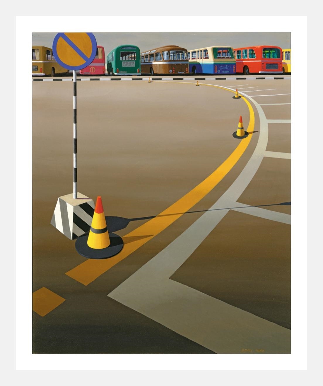 Jeffrey Smart | A Framed Jeffrey Smart Print 74 x 94cm | MutualArt