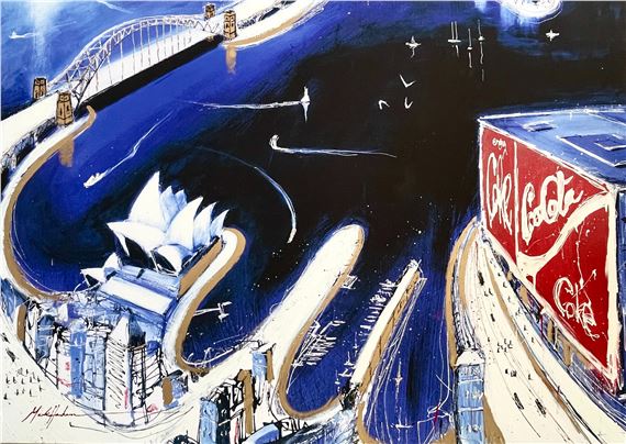 Mark Hanham | Aerial View of Sydney Harbour and Kings Cross | MutualArt