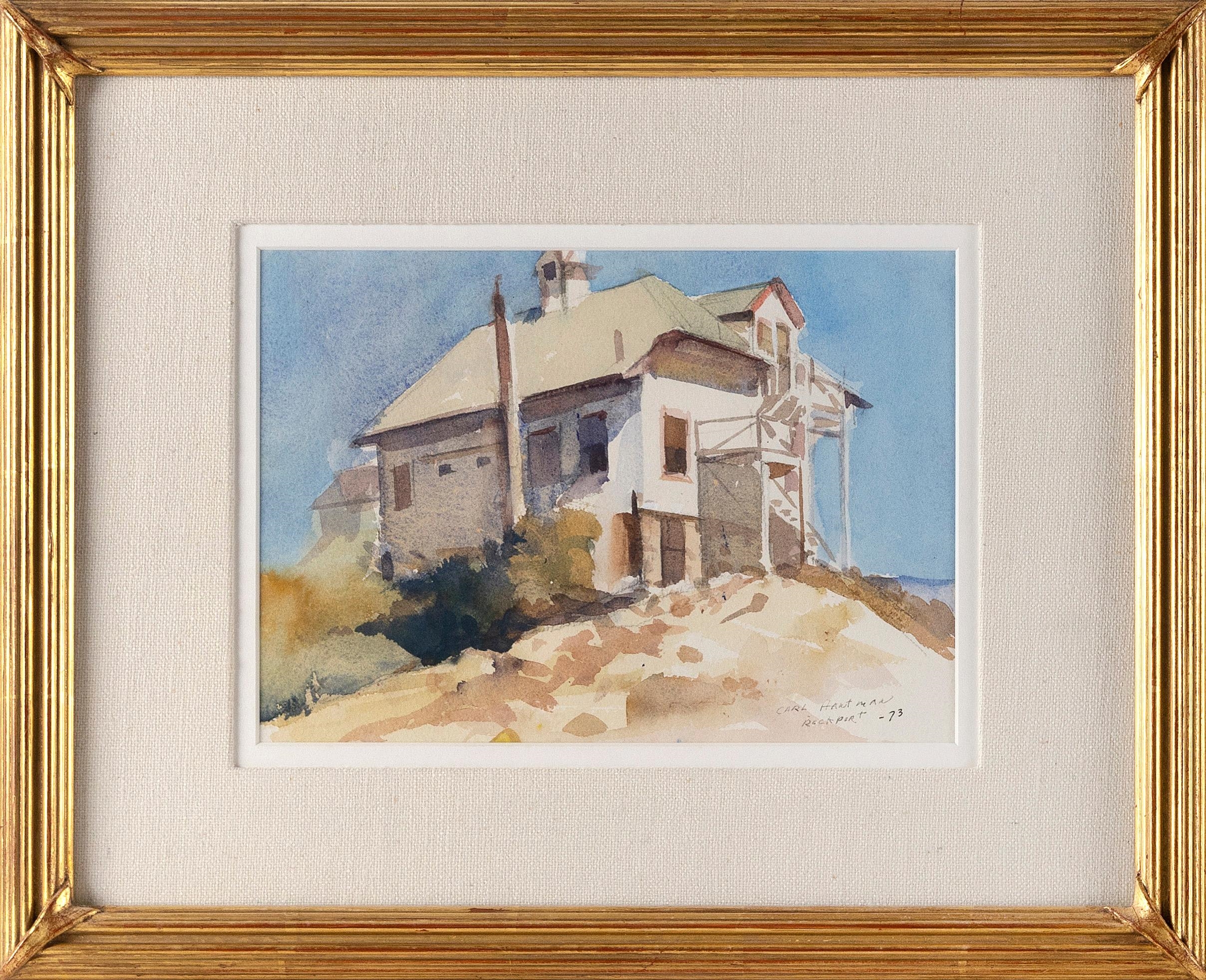 Carl Hantman | Two Rockport Views Of Houses On The Water. (1973 ...