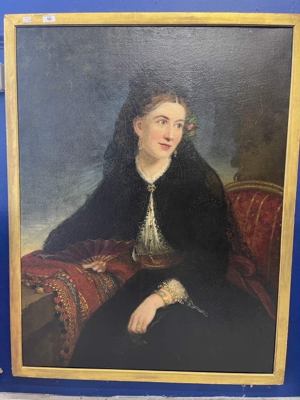 Spanish School, 19th Century | portrait of a Spanish lady wearing ...