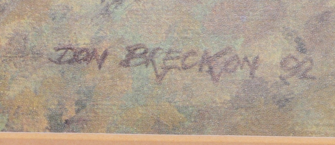 Don Breckon | large print of a railway by lake with locomotive and ...