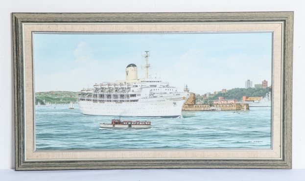 Eric McGraffin | The Fairstar cruise liner passing Fort Dennison ...