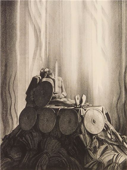 Rockwell Kent | Beowulf: Funeral Pyre (1931) | MutualArt