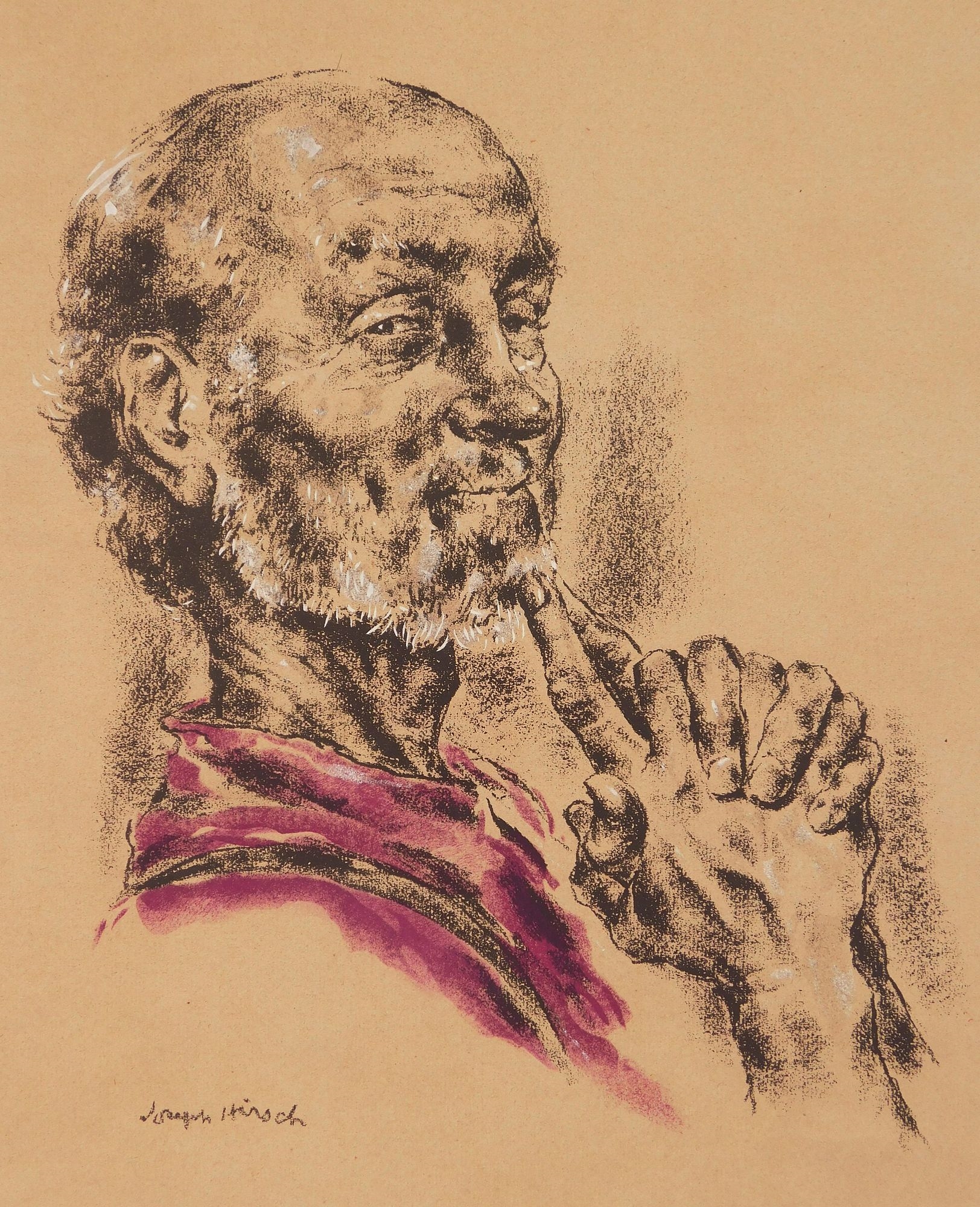 Joseph Hirsch | Self-Portrait (Circa 1970) | MutualArt