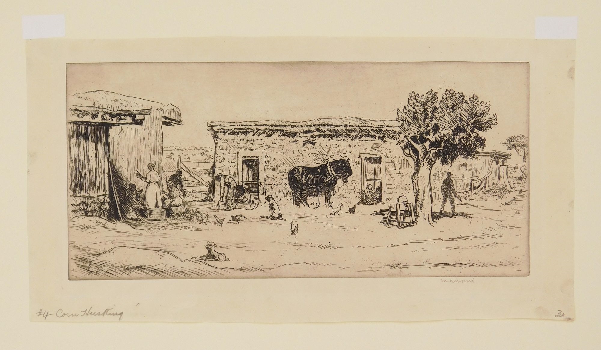 Mahonri Mackintosh‏ Young | Corn Husking at Granado | MutualArt