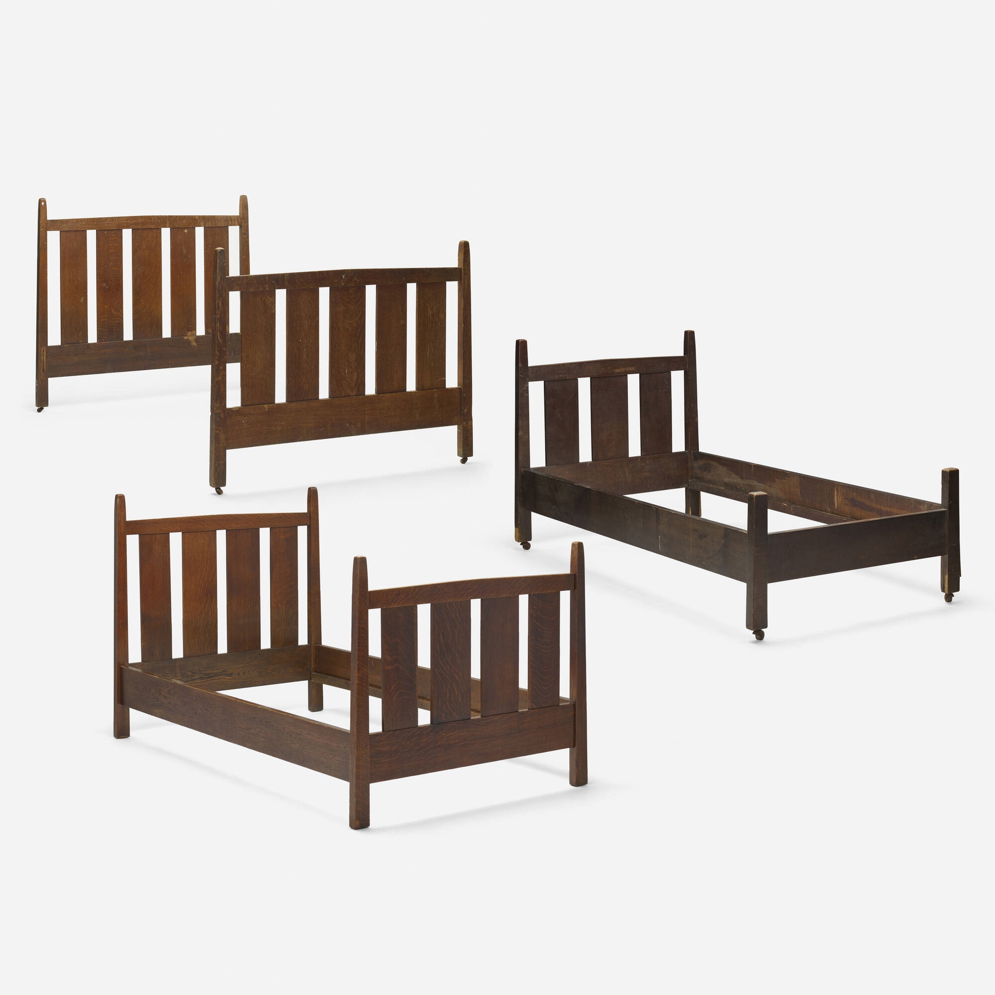 Gustav Stickley | Collection of three bed frames, model 923 (Circa 1910 ...