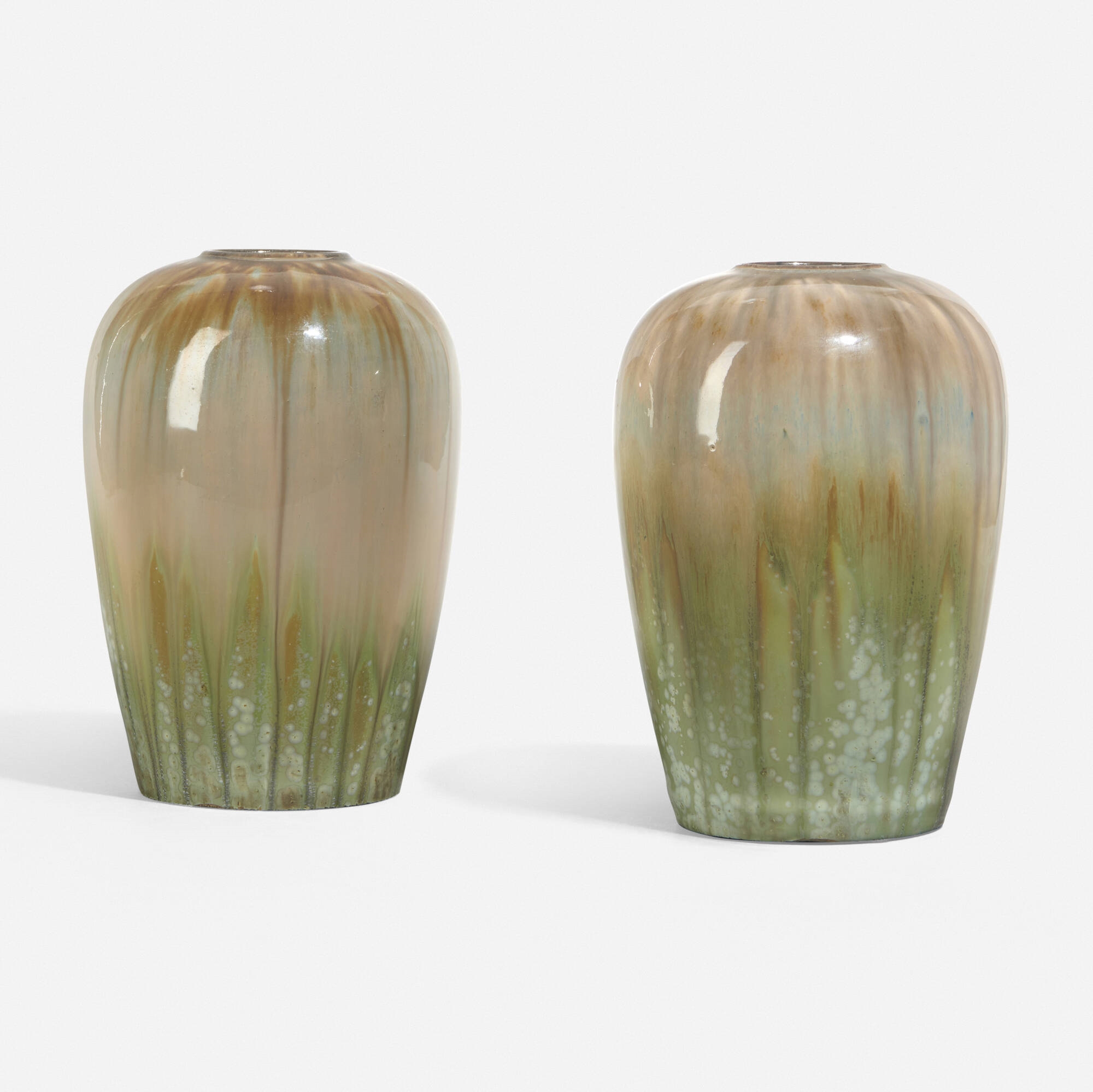 Fulper Pottery Company | Round top vases, set of two (1913 - 1917 ...