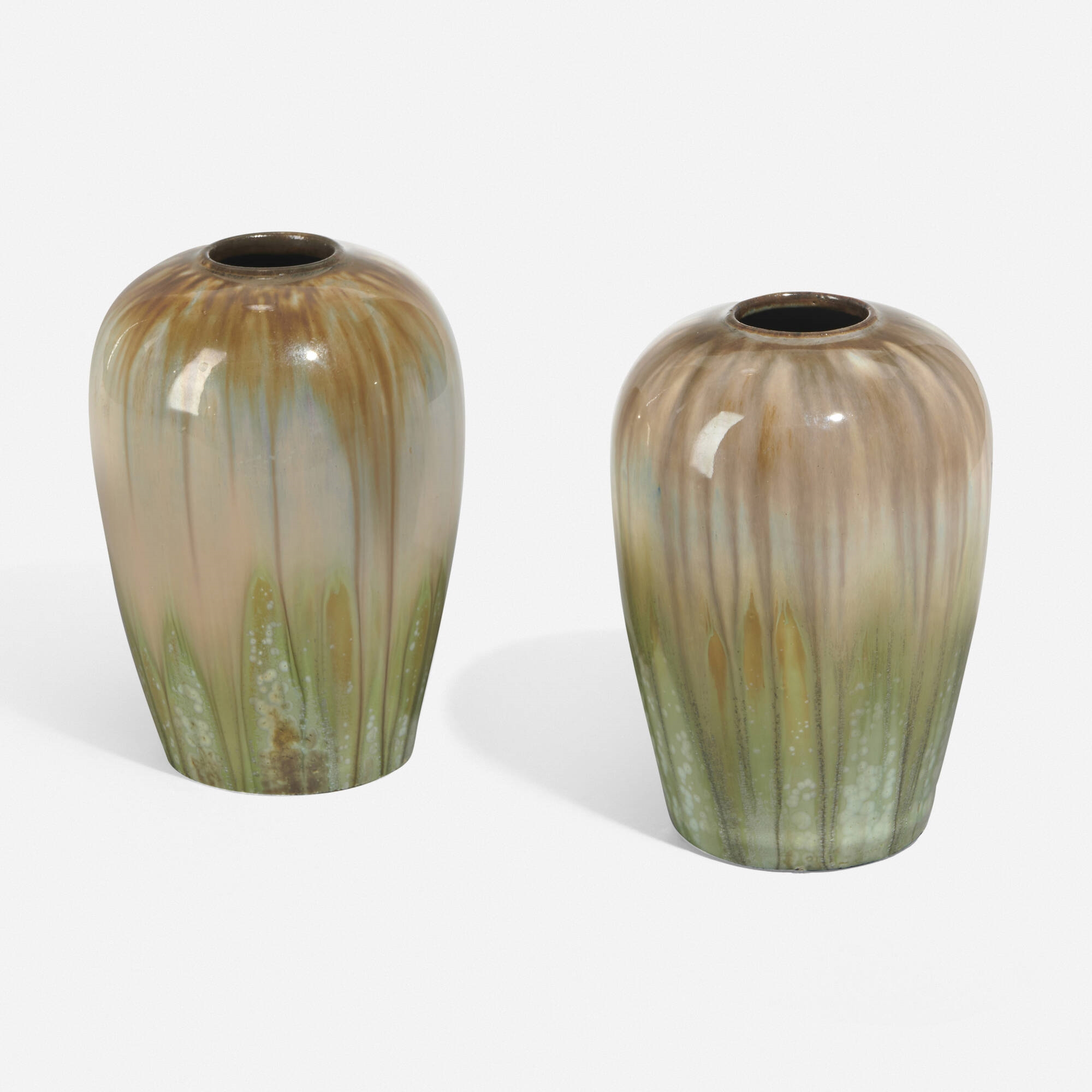 Fulper Pottery Company | Round top vases, set of two (1913 - 1917 ...