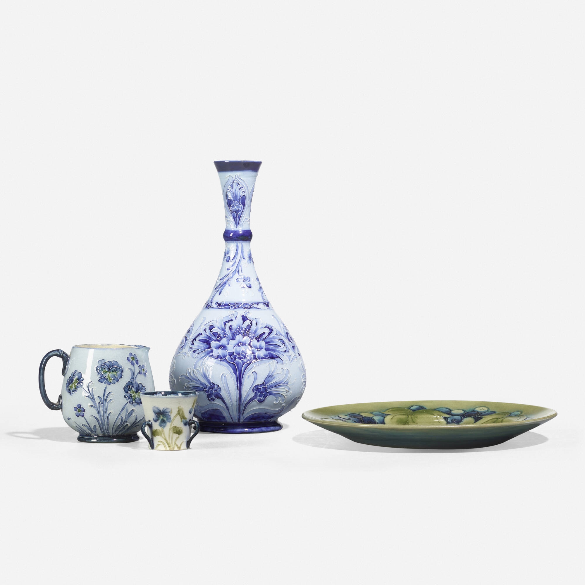 William Moorcroft | Collection of four Florian Ware items (Circa 1905 ...