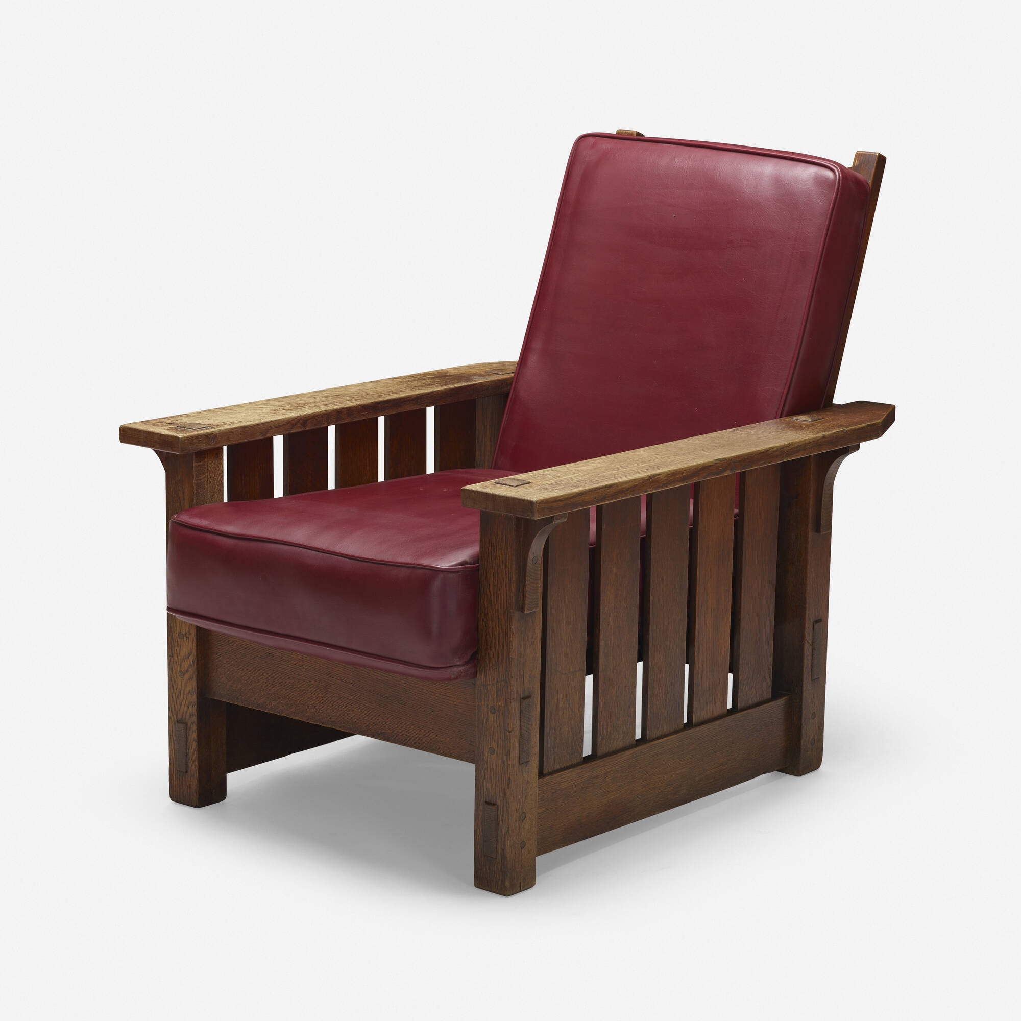 Gustav Stickley | Flat-arm Morris chair, model 332 (Circa 1904) | MutualArt