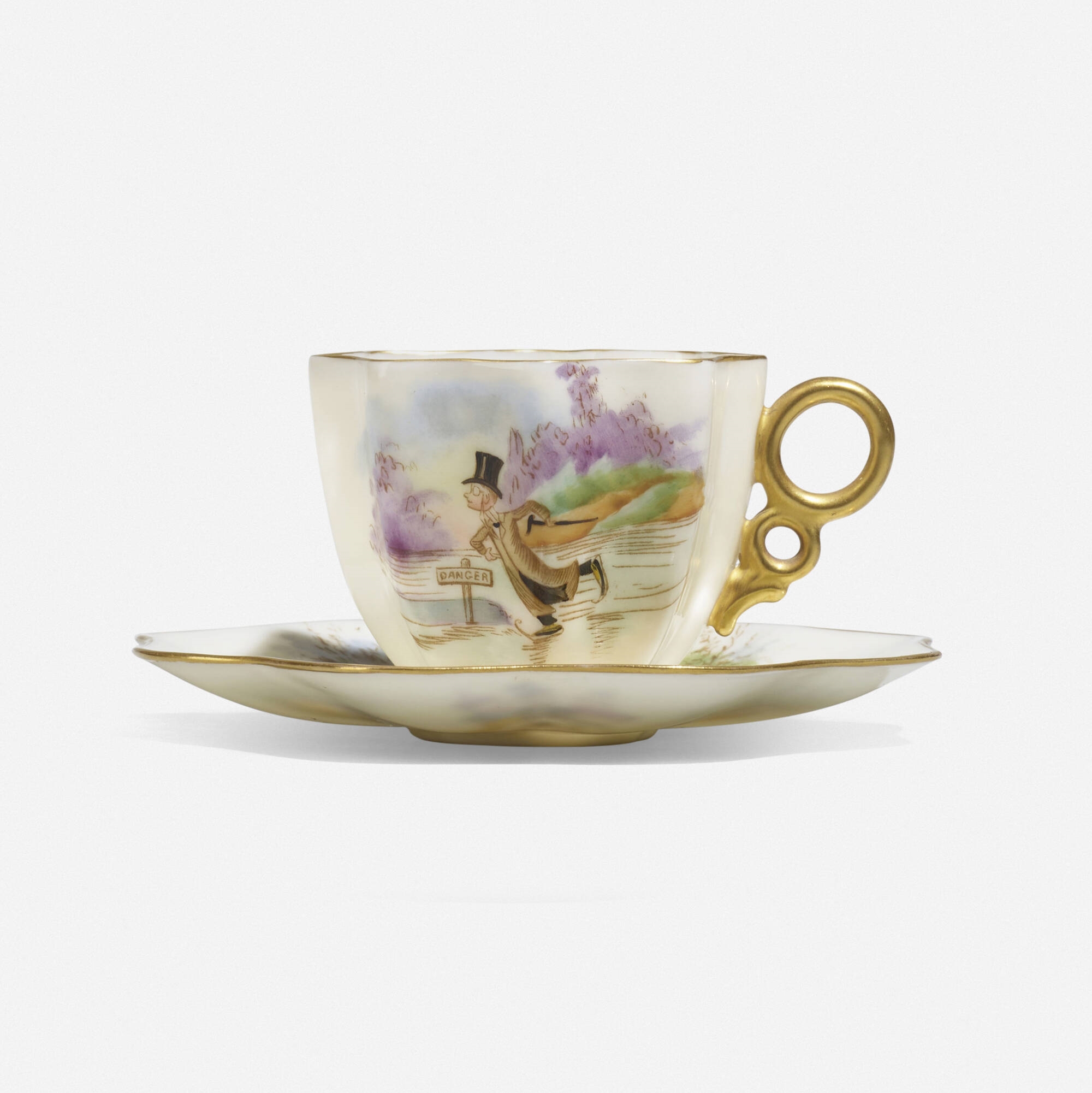 Palmer Cox | Demitasse cup and saucer with the Brownies (1889 - 1906 ...