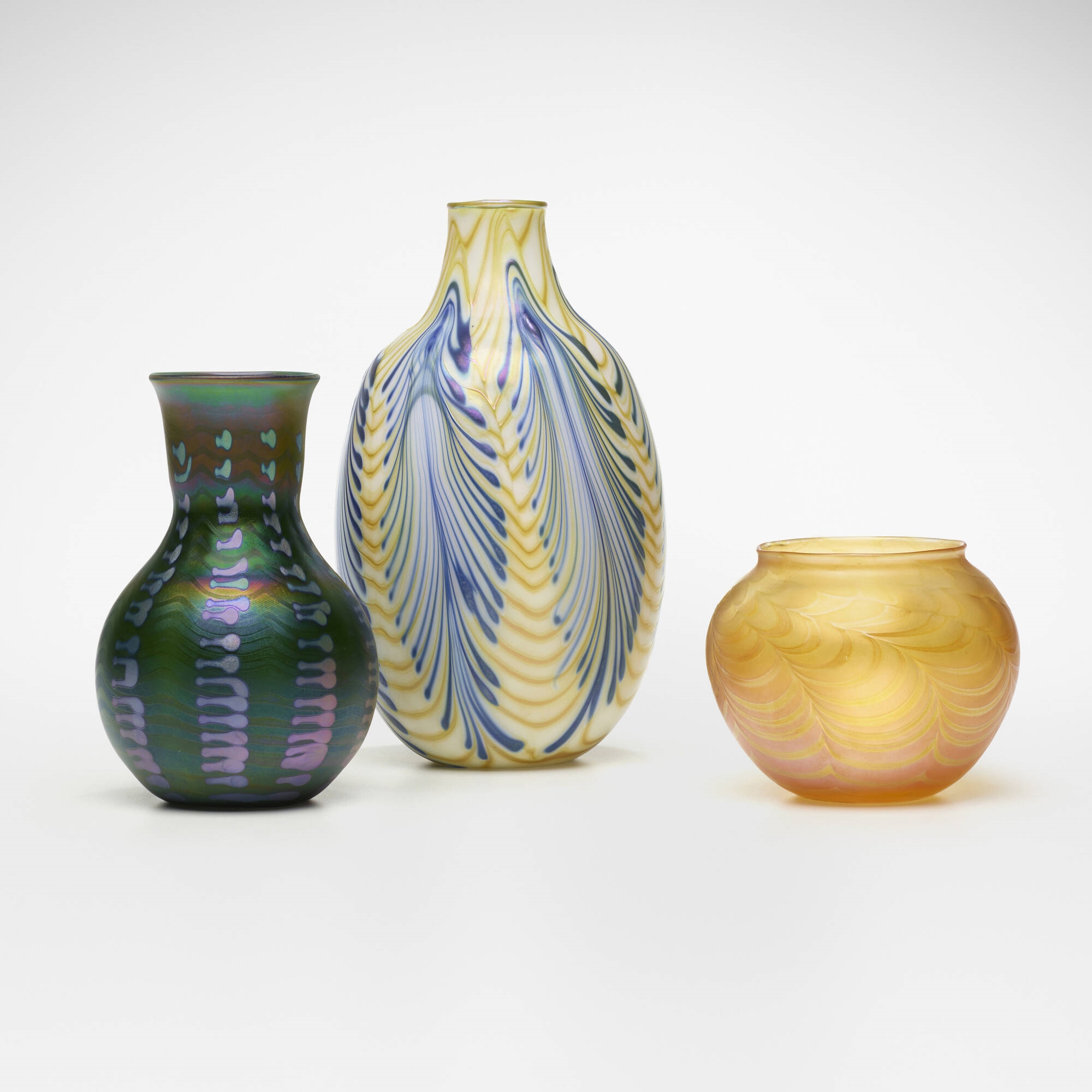 Charles Lotton | Collection of three early vases (1977) | MutualArt