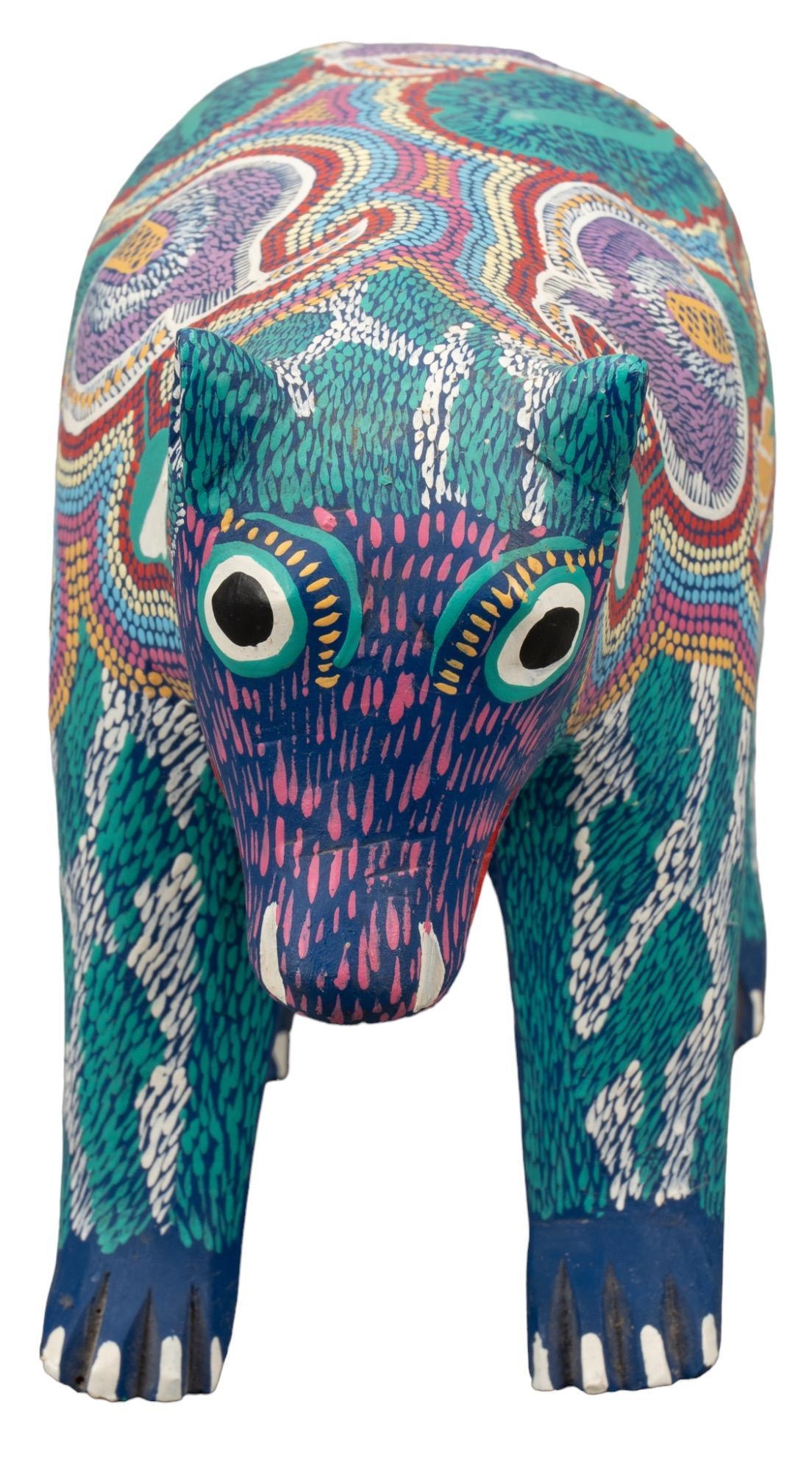 Pepe Santiago | Oaxacan Alebrije Folk Art Bear | MutualArt