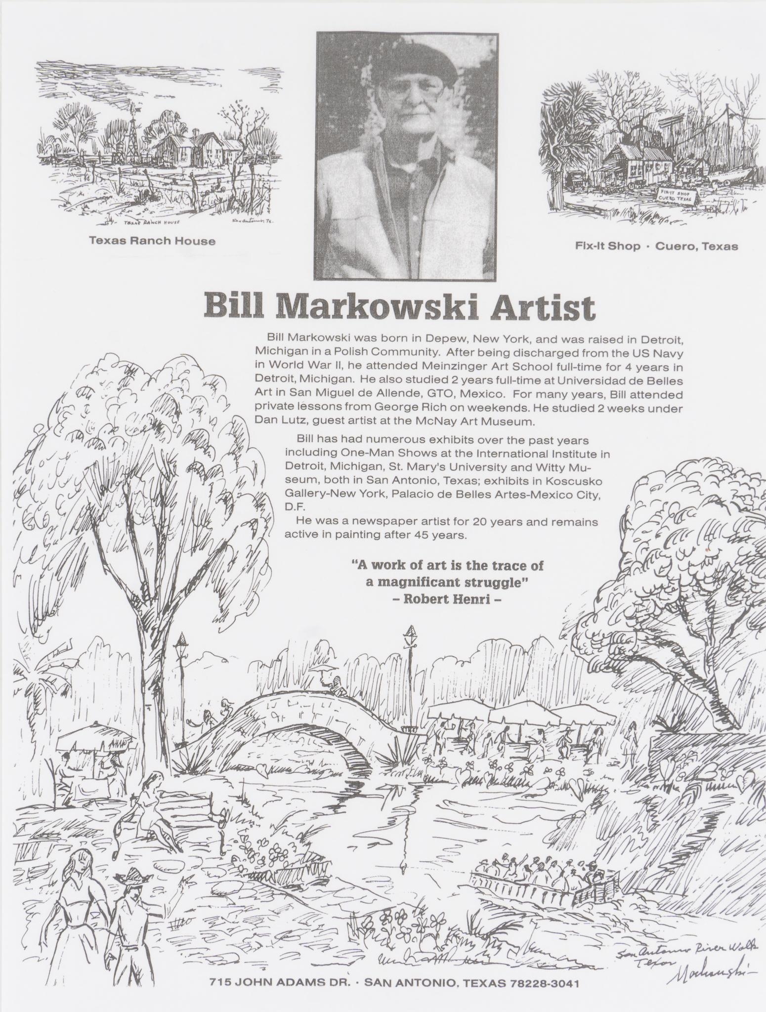 Bill Markowski | Collection of Mexican Sketches | MutualArt