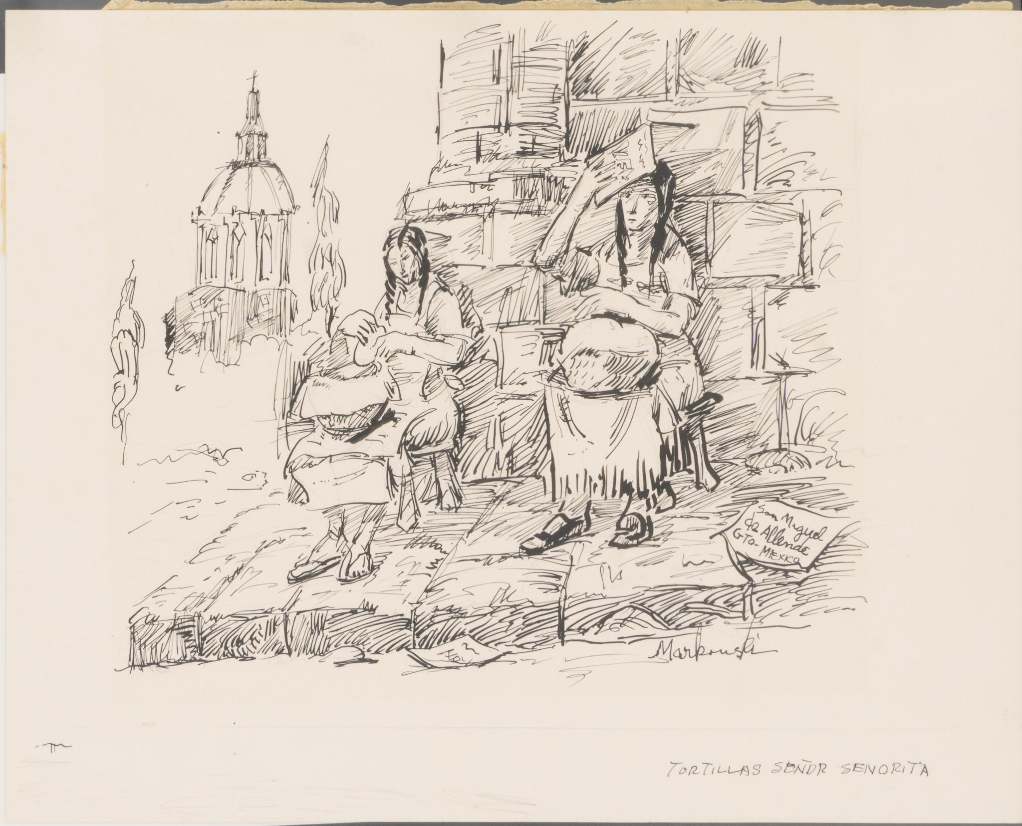 Bill Markowski | Collection of Mexican Sketches | MutualArt