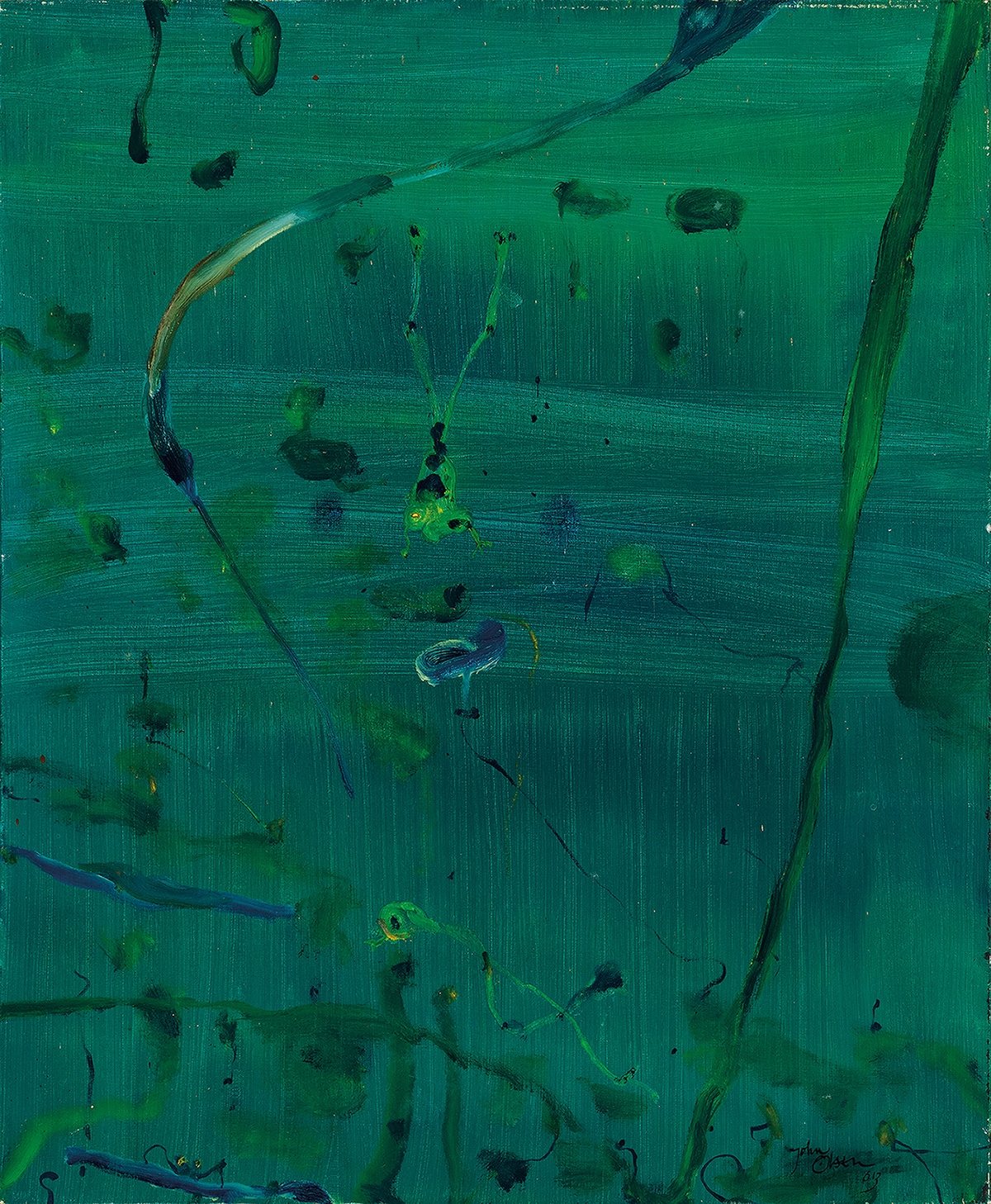 John Olsen | Frog Pond (2003) | MutualArt