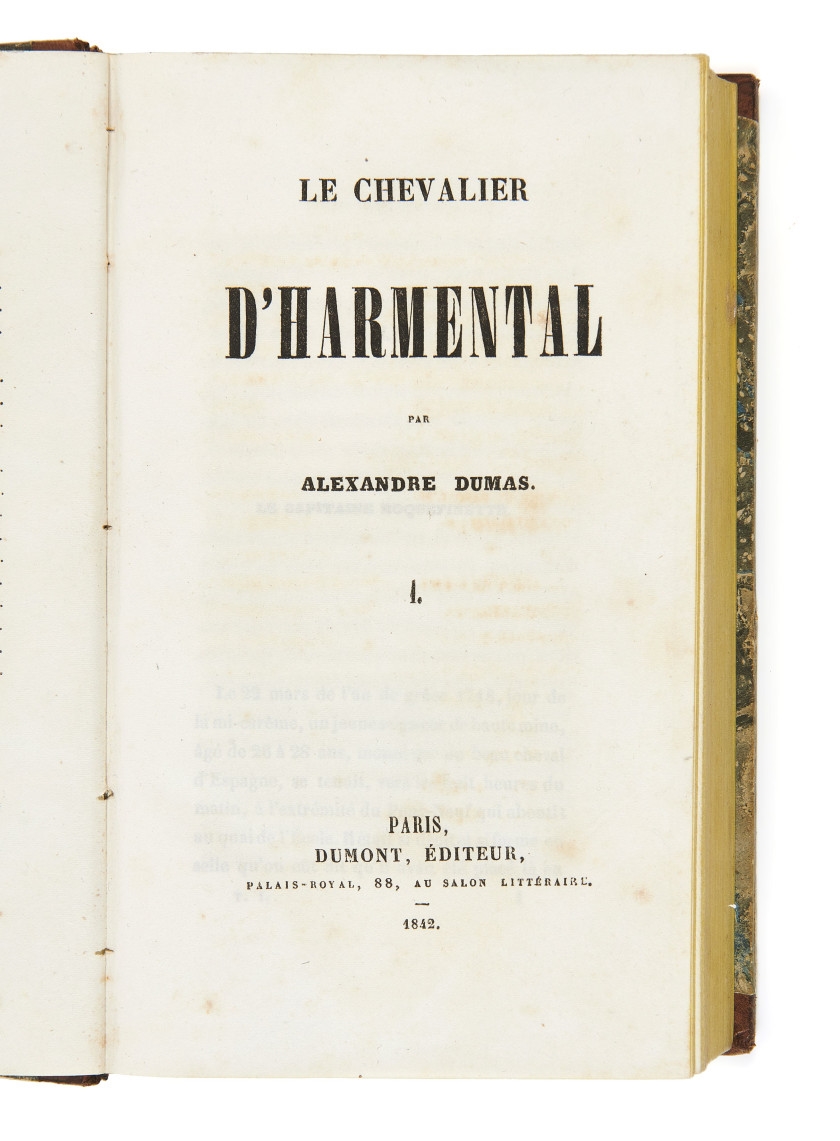 Alejandro Dumas | Le Chevalier d'Harmental. | MutualArt