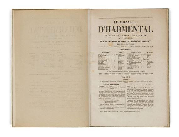 Alejandro Dumas | Le Chevalier d'Harmental. | MutualArt
