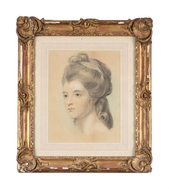 George Romney | PORTRAIT OF ELIZABETH LEVESON-GOWER | MutualArt