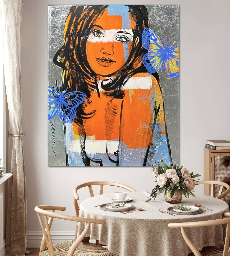 David Bromley | Gillian with Butterflies | MutualArt