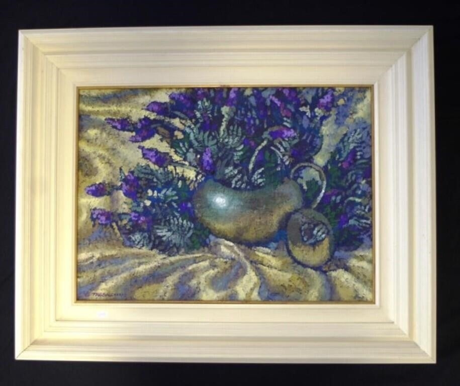 Stephen Trebilcock | Still life with lavender | MutualArt