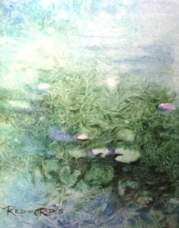 Ruth Edwards | Triptych of water lillies | MutualArt