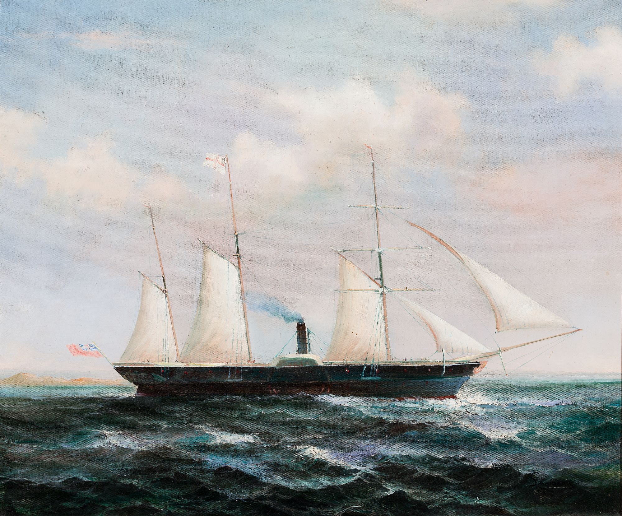 Robert Sanders | Portrait of an English Ship | MutualArt